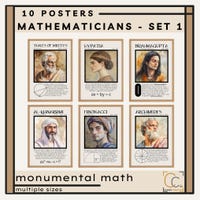 Famous Mathematicians Printable Posters || 10 Inspiration Math Quote ...