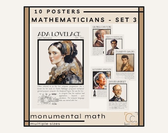 Ancient Mathematicians Posters: High School Math Classroom Poster ...