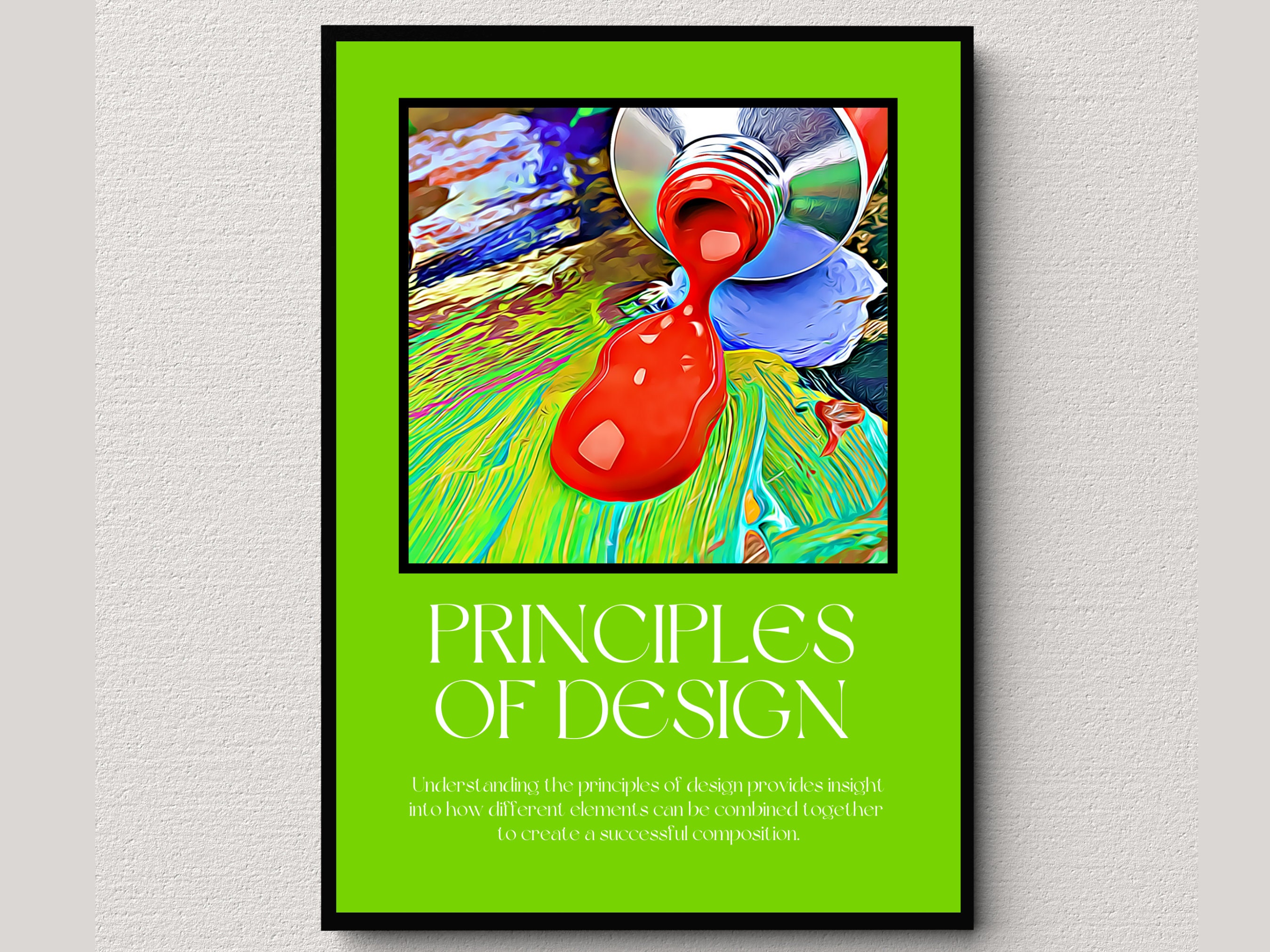 Principles of Design Posters: Art Classroom Poster Elements of Art ...