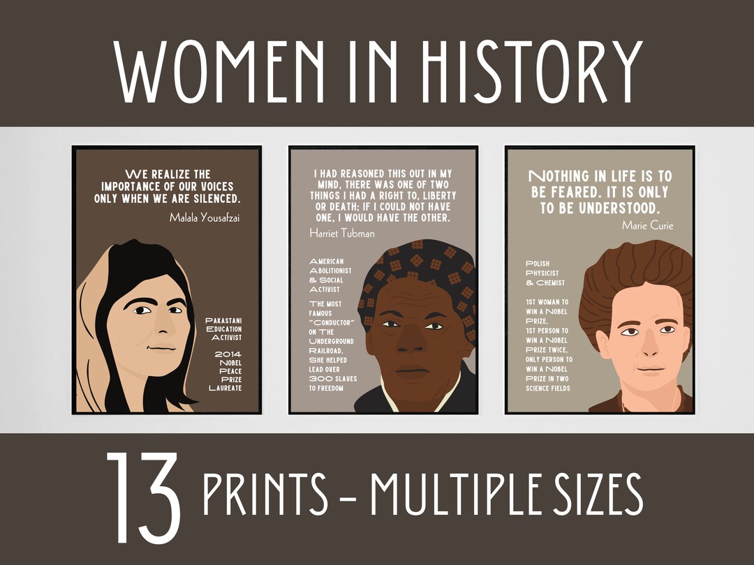 Women in History Posters, History Classroom Decor, High School History ...