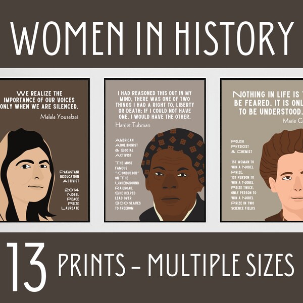 Famous Women Prints - Etsy