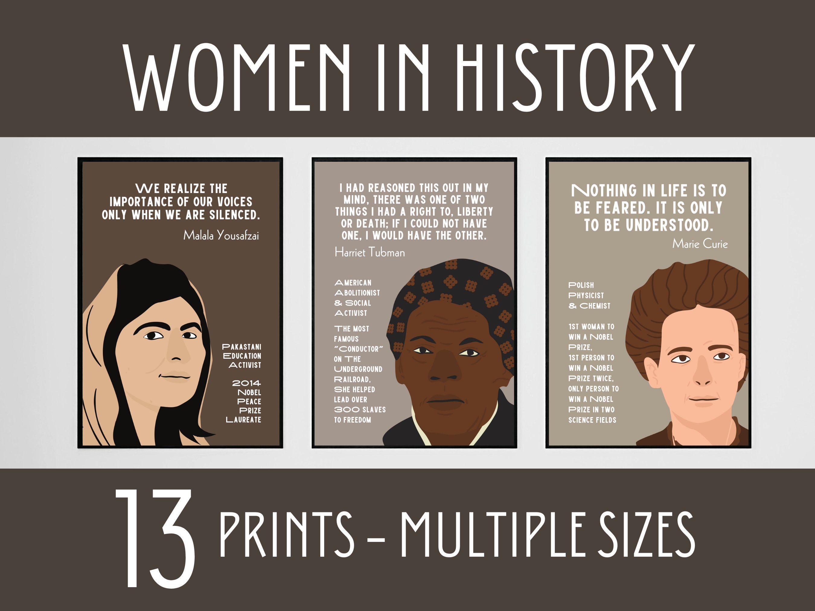 Women in History Posters History Classroom Decor High School - Etsy