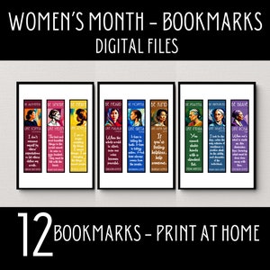 Women's History Month Bookmarks: Famous Female Leaders (digital ...