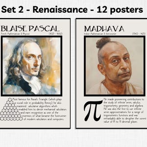 Math Classroom Poster Bundle: Famous & Diverse Mathematicians ...