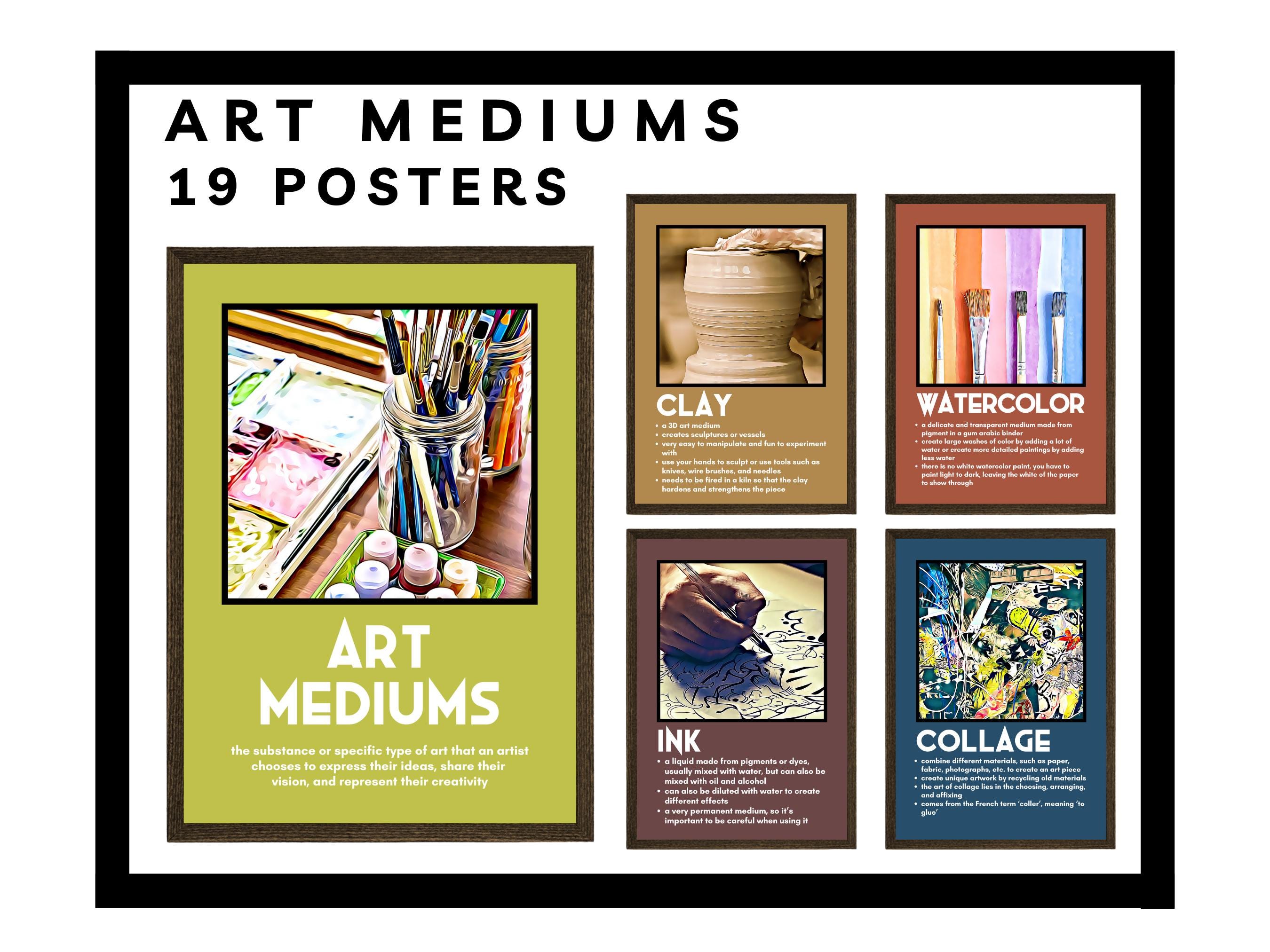 Art Classroom Poster Bundle: Famous Paintings Art History Timeline ...