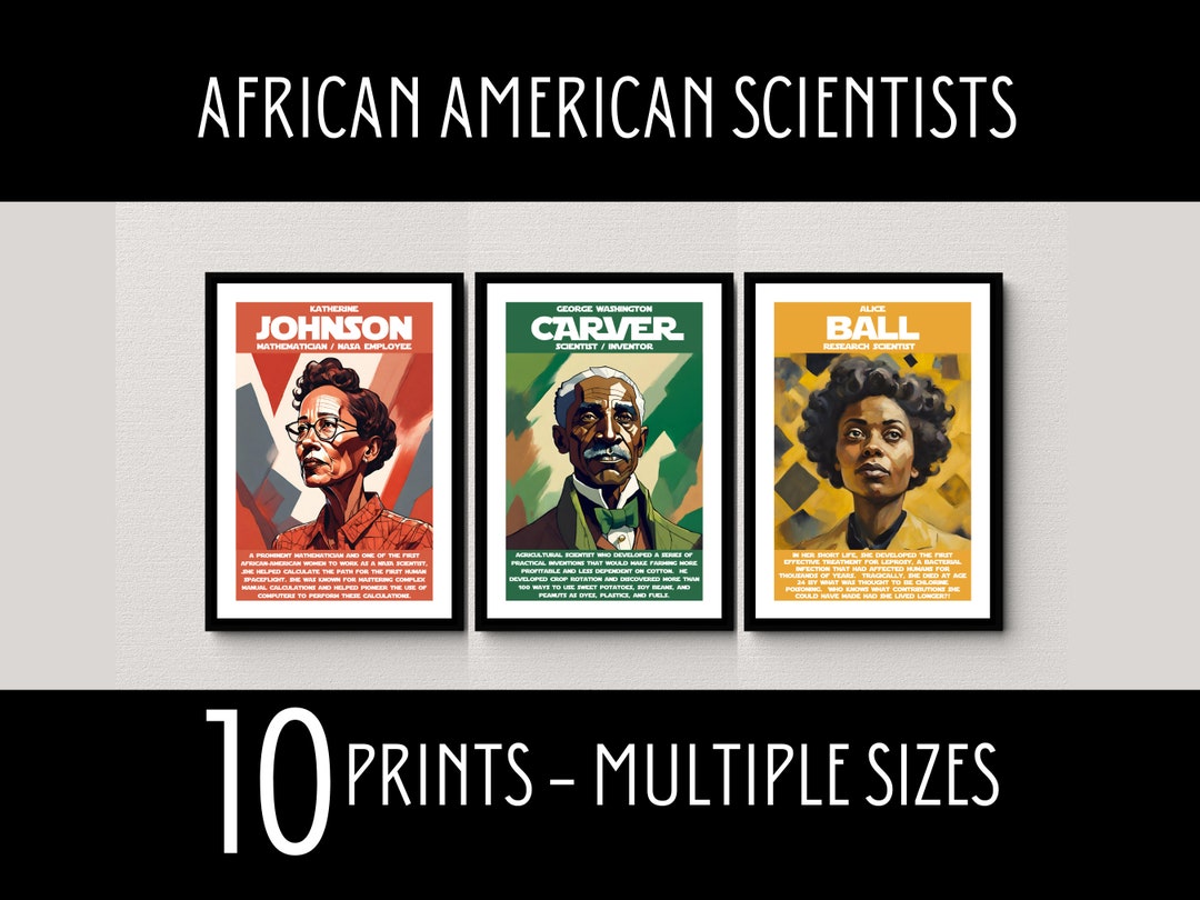 Black History Month Posters, African American Scientists, Black History ...