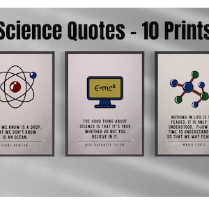 Science Classroom Poster Bundle: Middle & High School Science Class ...