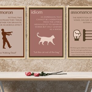 Literary Devices Poster Bundle Figurative Language Literary Term Prints ...