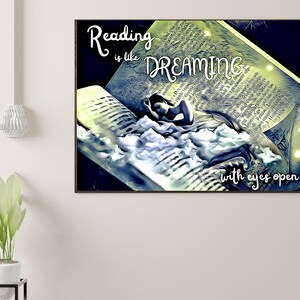 Reading Posters, English Classroom Decor, Inspirational Library Posters ...
