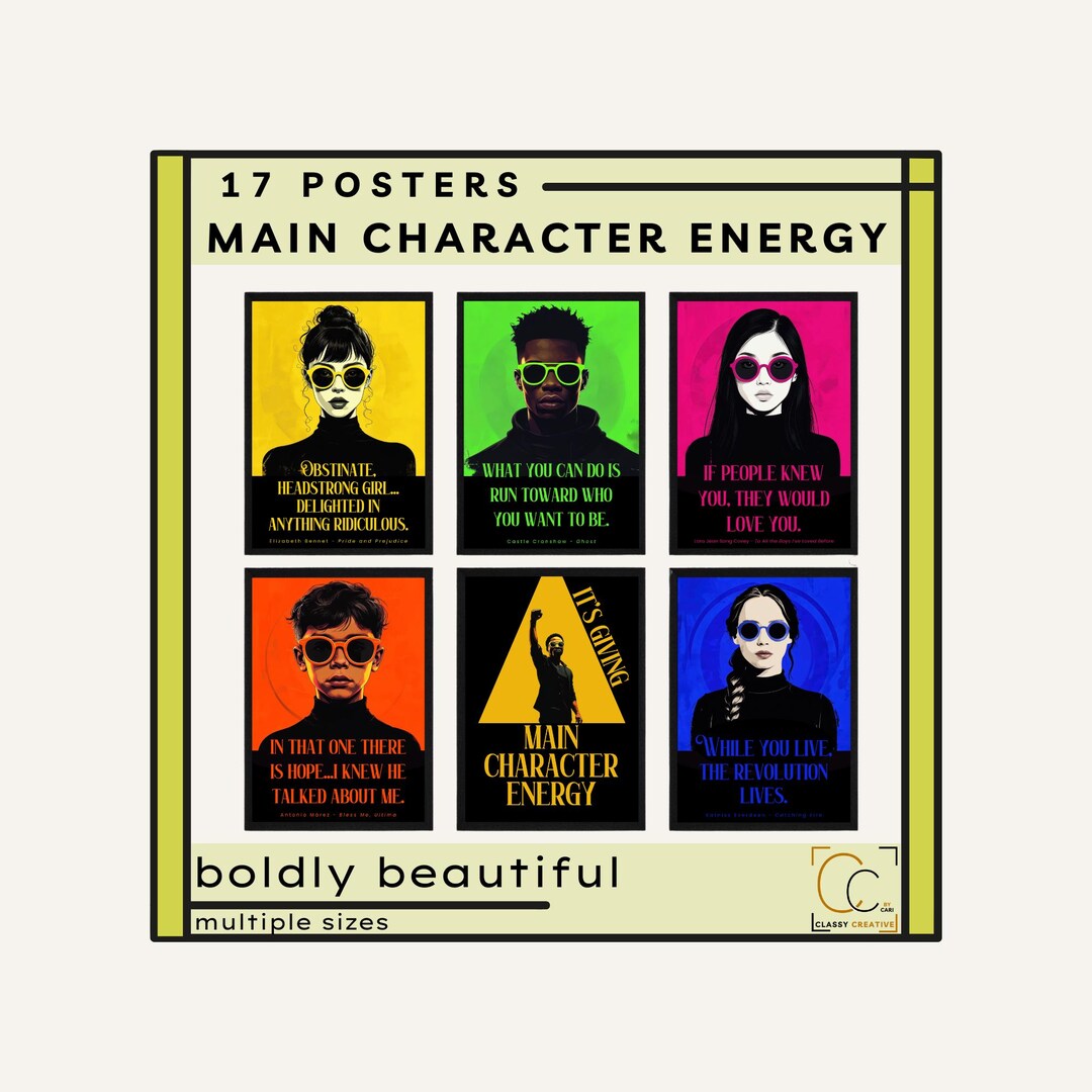 Classic Literature Character Quote Posters: High School English ...