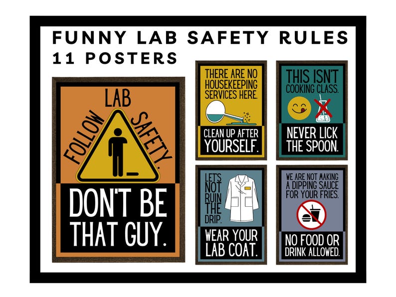Science Classroom Poster Bundle: Famous Scientists Science Puns Lab ...