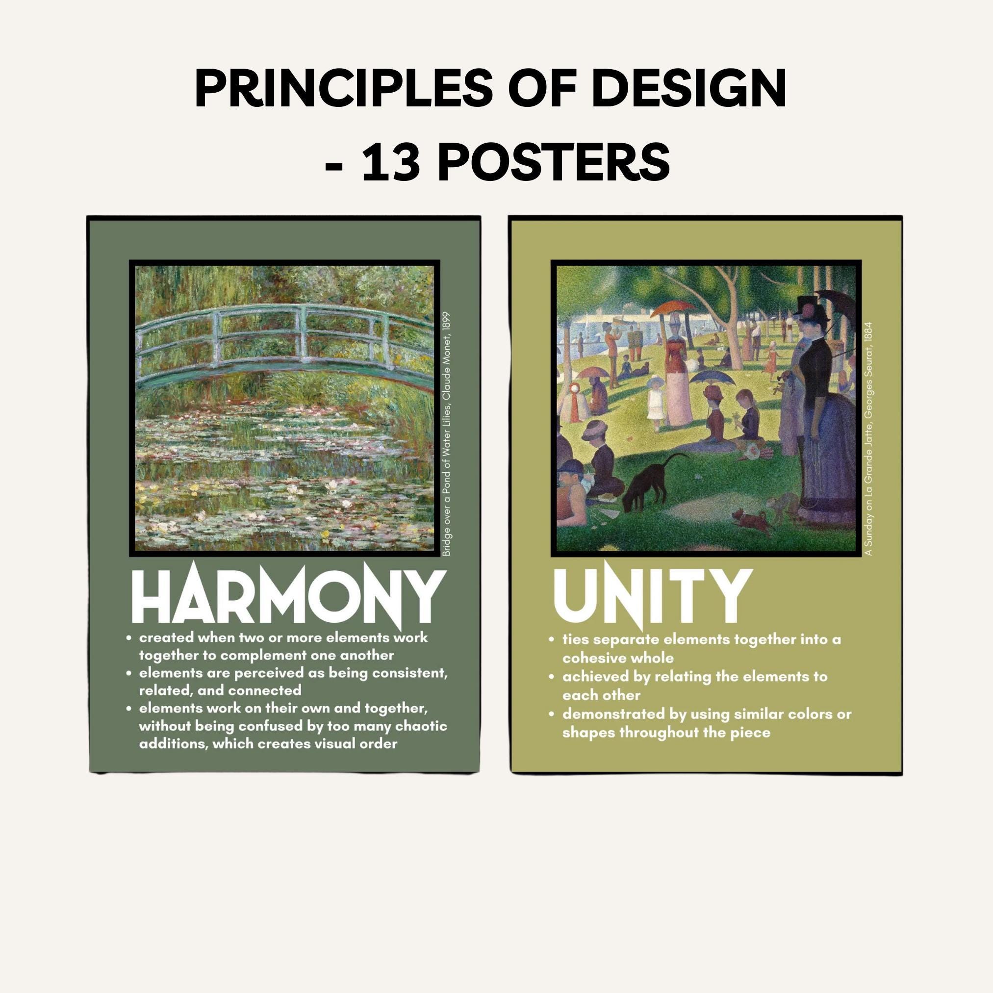 Art Classroom Poster Bundle: Famous Paintings Art History Timeline 7 ...