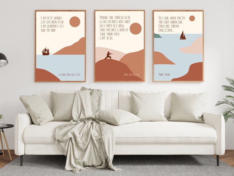 Boho Growth Mindset Posters Inspirational High School - Etsy