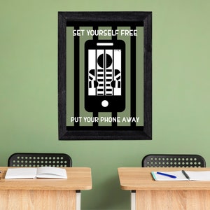 Classroom Rules Posters Classroom Management Decor No Phones Poster ...