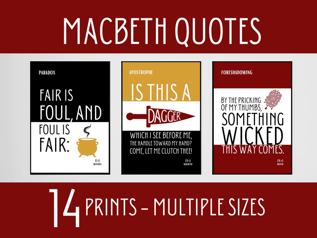 Macbeth Quotes, Literary Devices in Macbeth, Shakespeare Figurative ...