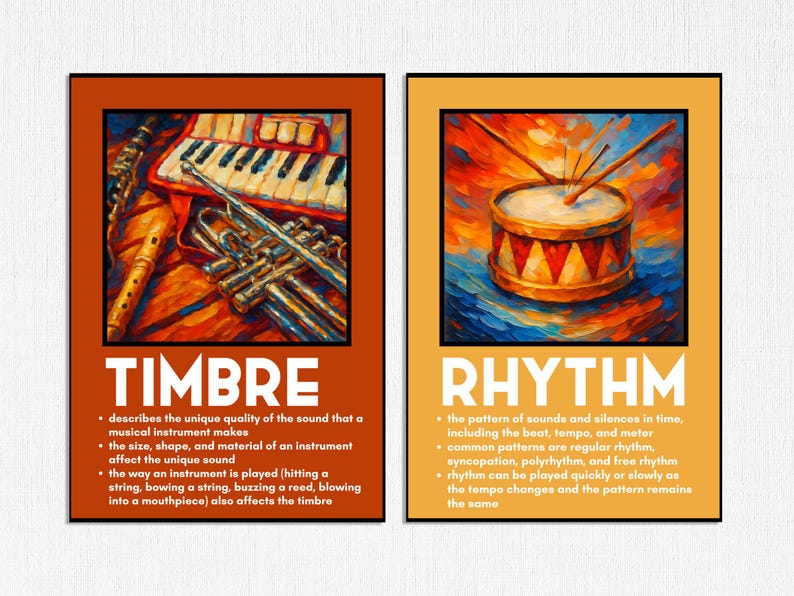 Musical Elements Poster Bundle: Middle School Music Classroom Posters ...