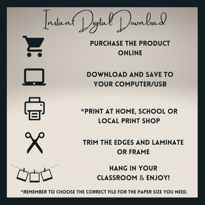 Classroom Rules Poster Classroom Behaviour Middle School - Etsy