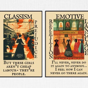 An Inspector Calls Quotes Posters Custom High School English Classroom ...