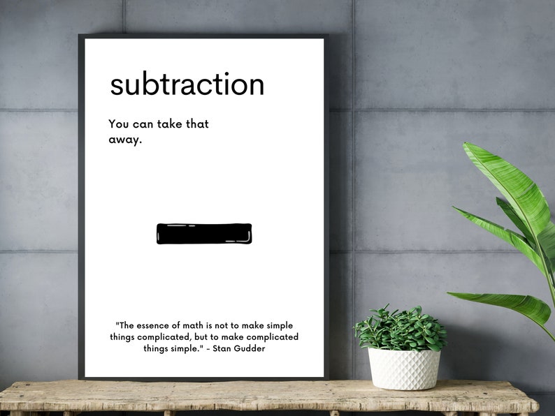 Math Symbols Posters: Funny Mathematics Classroom Poster Maths Addition ...