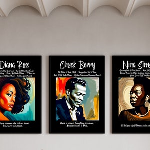 Black History Month Posters, African American Musicians, Black Singers ...
