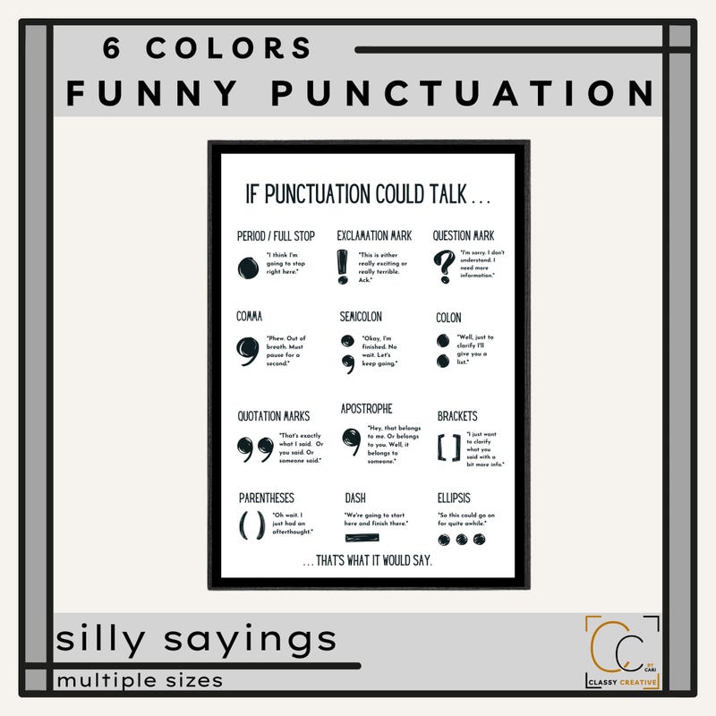 Punctuation Art - Etsy