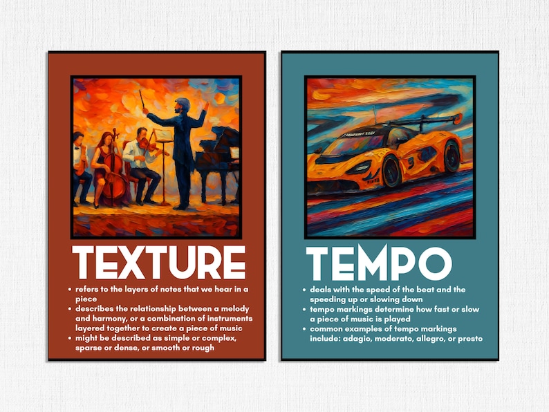 Musical Elements Poster Bundle: Middle School Music Classroom Posters ...