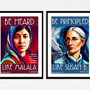Women's History Month Posters: Famous Female Leaders, Inspiring Role ...