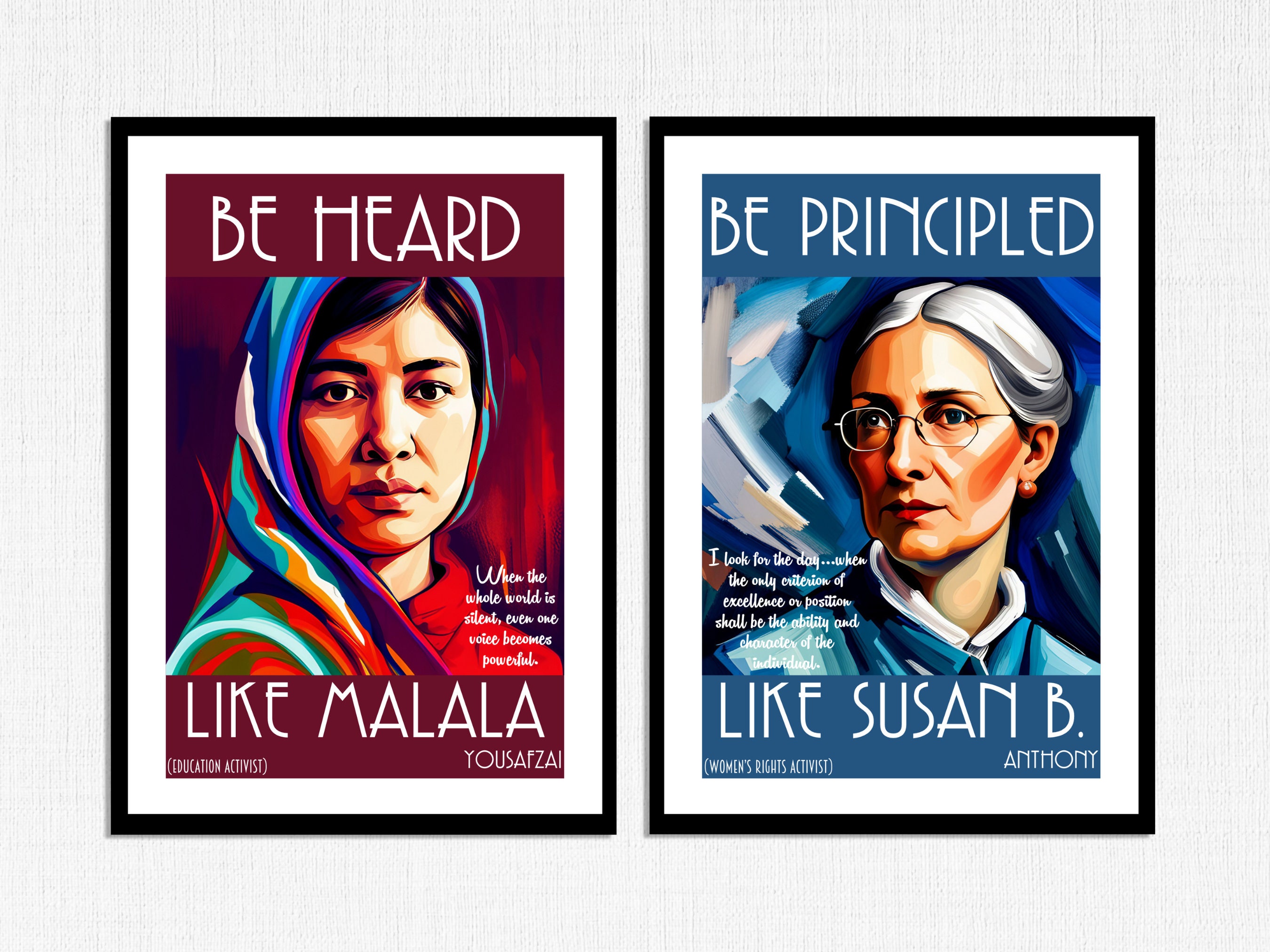 Women's History Month Posters: Famous Female Leaders, Inspiring Role ...