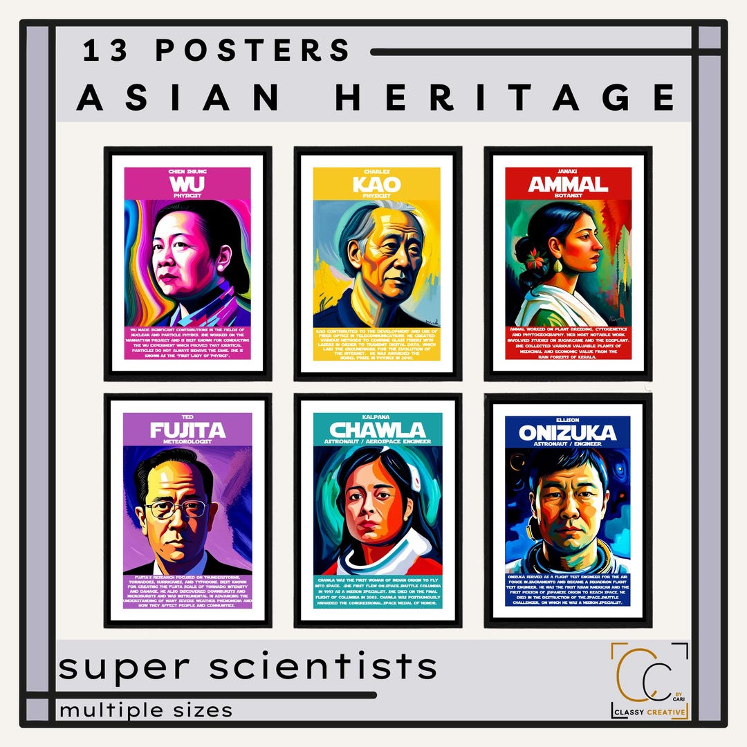 Asian and Pacific Islander Heritage Month Posters Asian Heritage Month ...