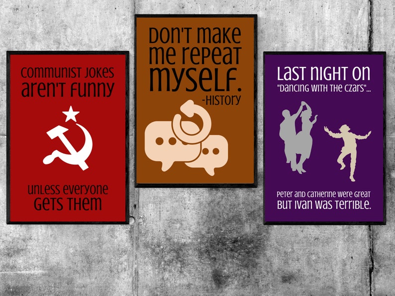 History Classroom Decor Social Studies Posters History Puns - Etsy