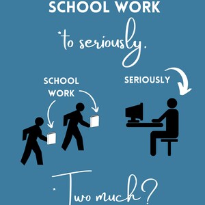 Funny Grammar Posters, Funny English Posters, Grammar Mistakes Posters ...