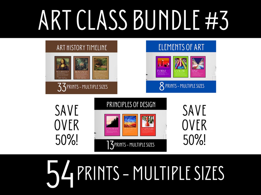 Art Classroom Bundle High School Art Classroom Decor Art - Etsy UK