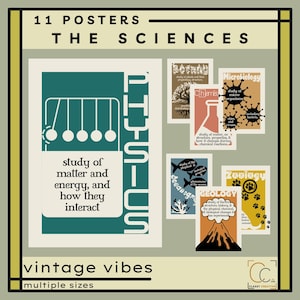 The Sciences Posters Scientific Fields of Study High School Science ...