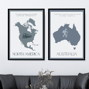 7 Continents Posters Geography Classroom Decor Middle School Social ...