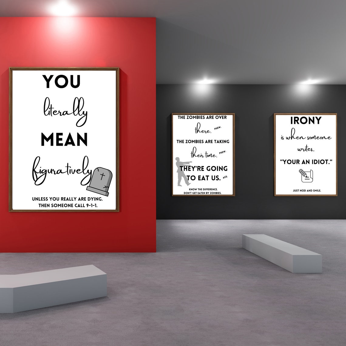 Funny Grammar Posters: Commonly Confused Words Classroom Decor (digital ...