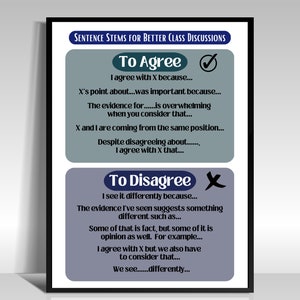 Sentence Stems Transition Words Class Discussions English Classroom ...