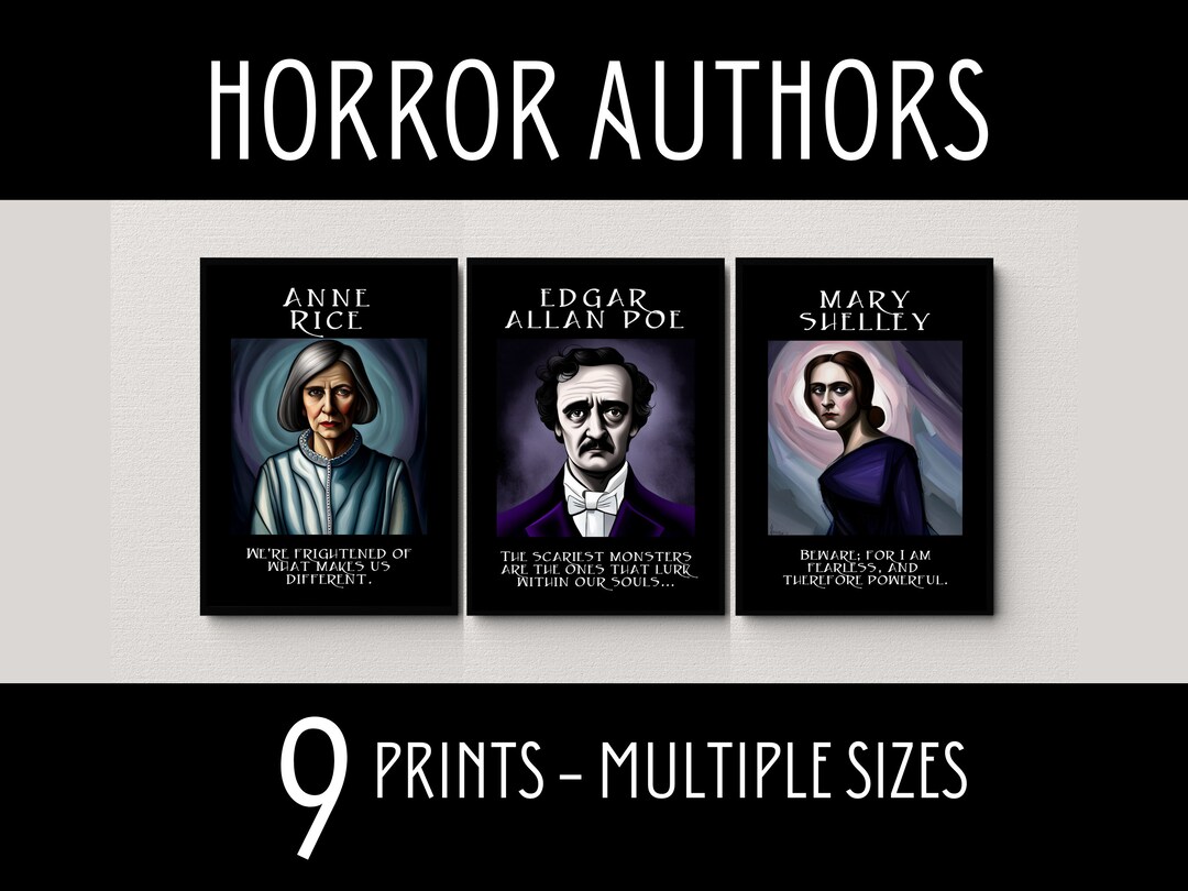 Horror Authors, High School English Classroom Halloween Decor ...