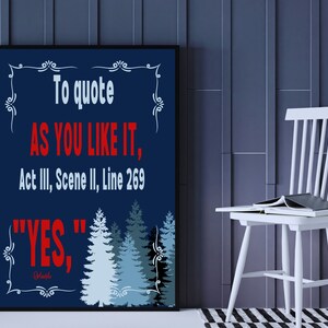 Shakespeare Posters English Classroom Decor Funny High School ...