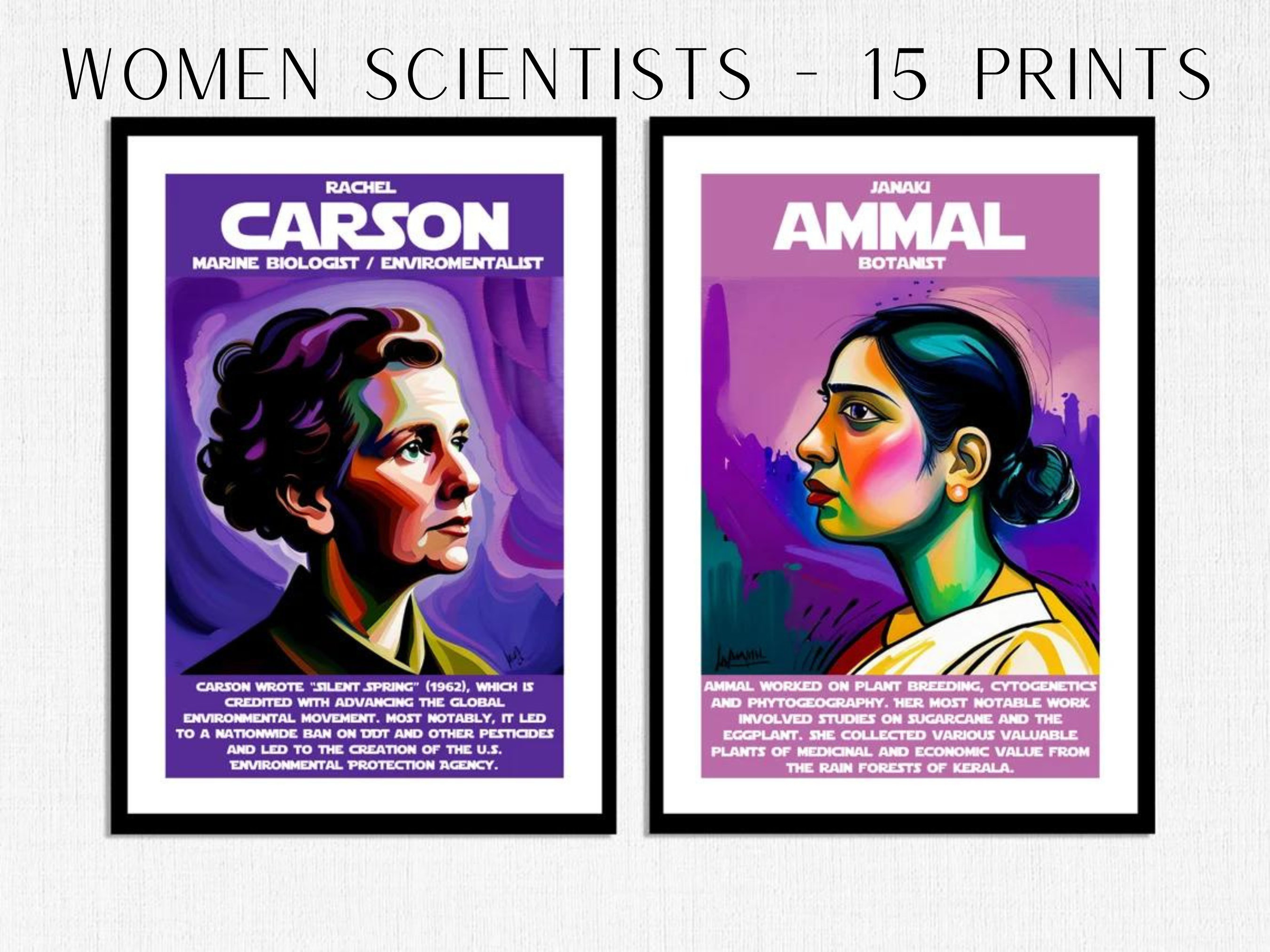 Women's History Month Poster Bundle: Famous Female Leaders Authors ...