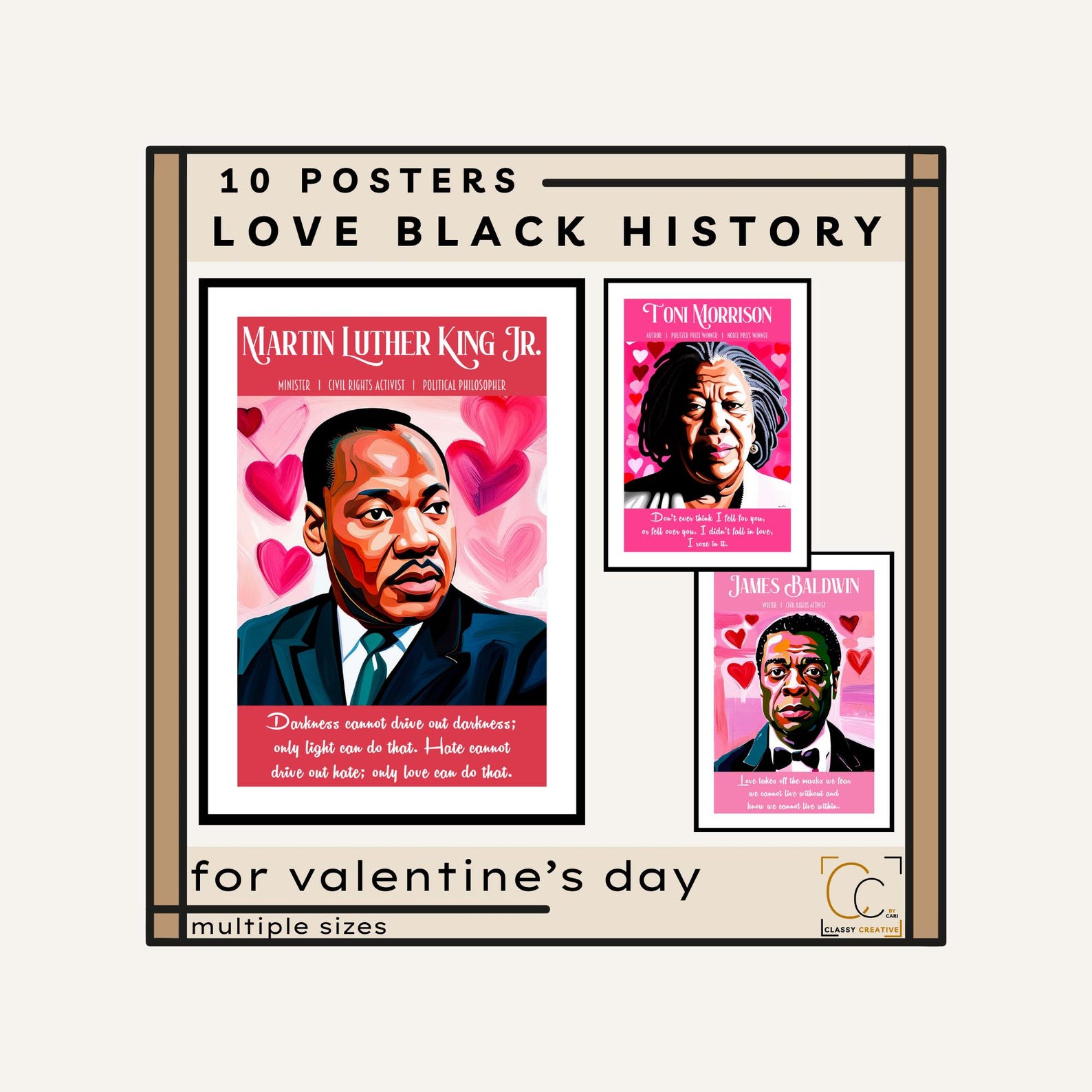 Black History Month Posters: Valentine's Day Classroom Decor Famous ...