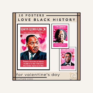 Black History Month Posters: Valentine's Day Classroom Decor Famous ...