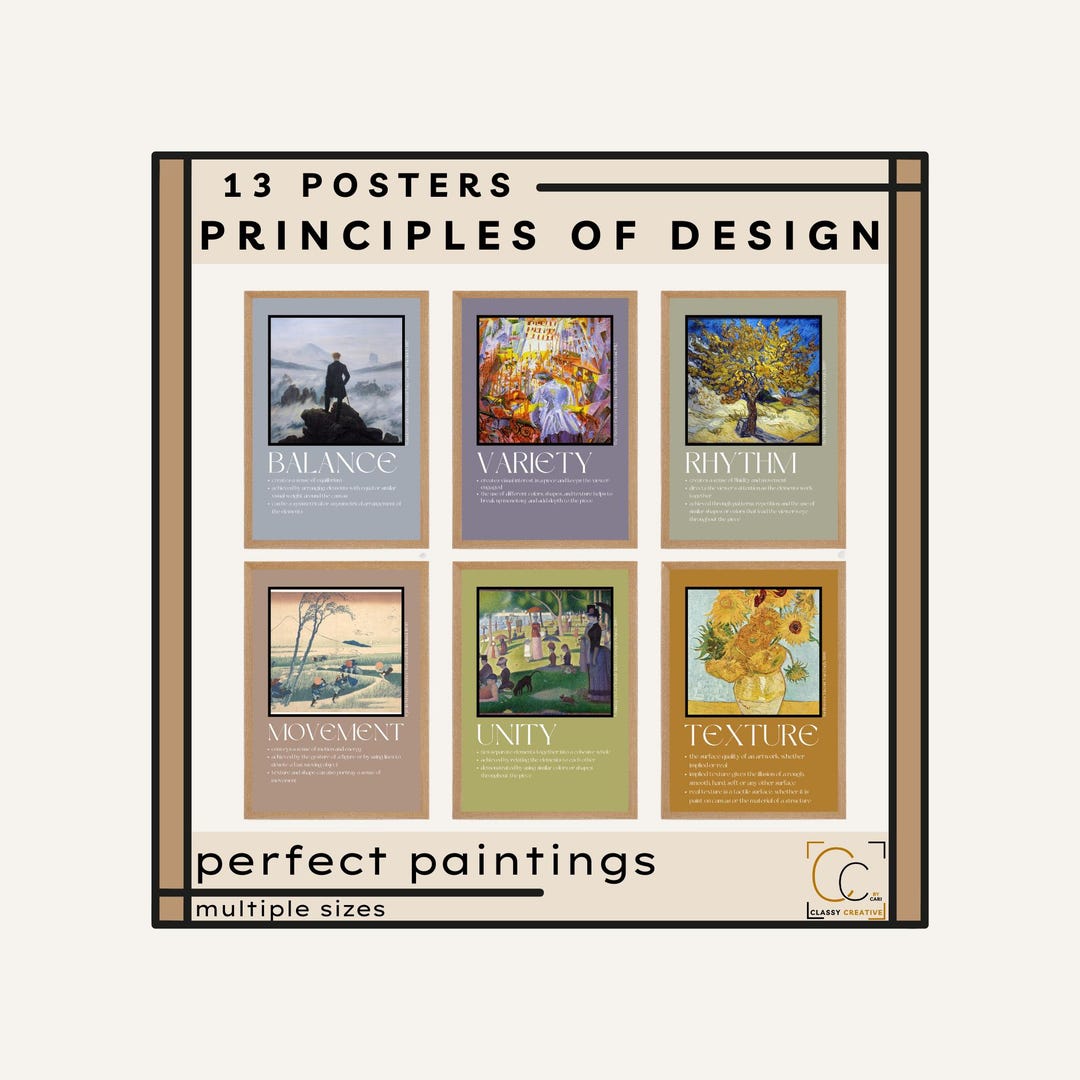 Principles of Design Art Posters: Classroom Decor (digital Download) - Etsy