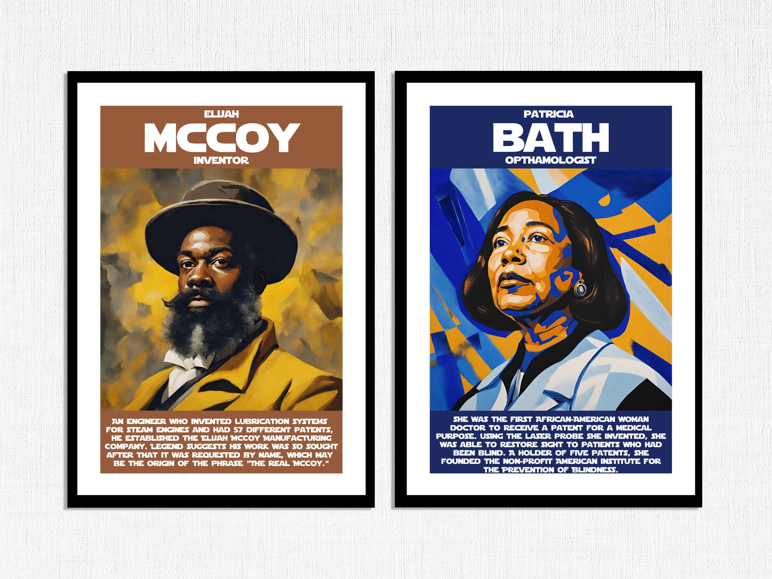 Black History Month Science Posters: African American Scientists Famous ...