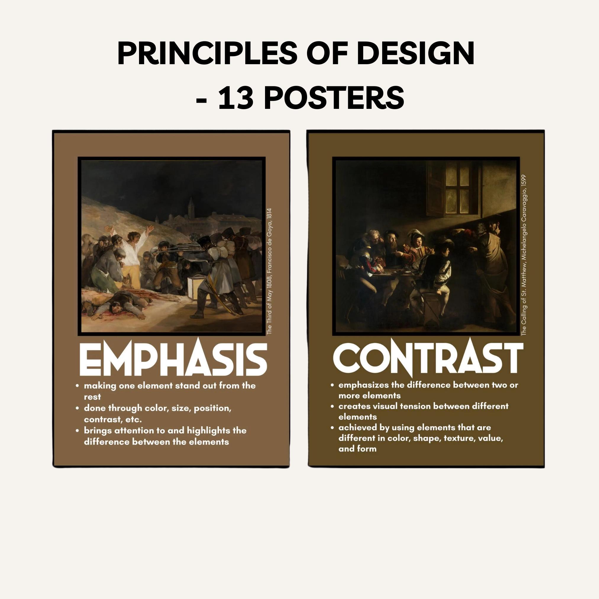 Art Classroom Poster Bundle: Famous Paintings Art History Timeline 7 ...