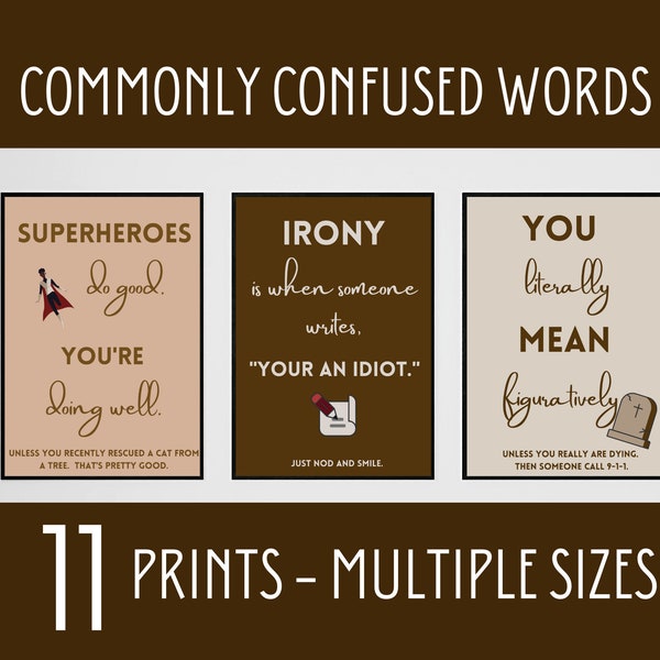 Grammar Posters - Etsy