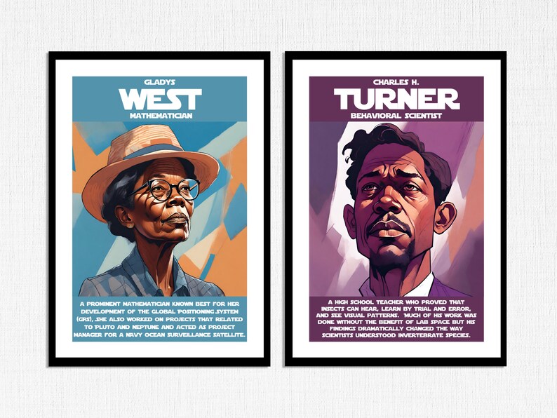 Black History Month Science Posters: African American Scientists Famous ...