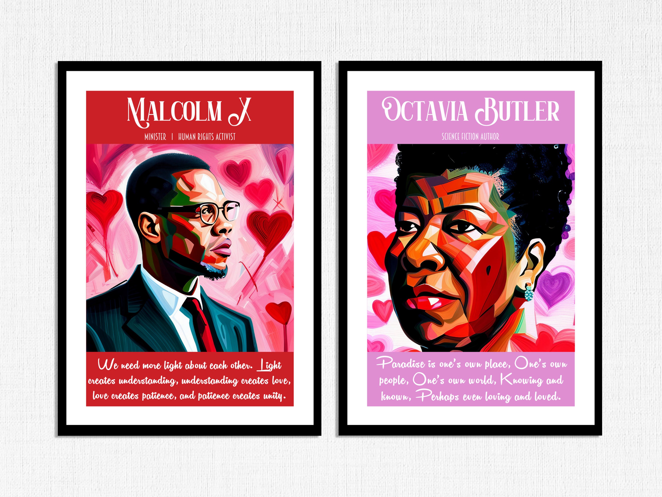 Black History Month Posters: Valentine's Day Classroom Decor Famous ...