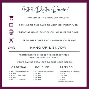 Punctuation Posters, Boho Punctuation Prints, Middle School Decor ...