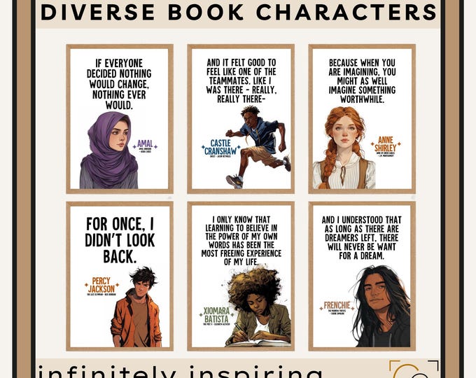 Influential Inspiring Authors Book Quote Wall Collage Bundle Set of 10 ...