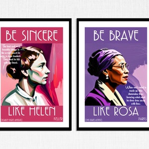 Women's History Month Posters: Famous Female Leaders, Inspiring Role ...